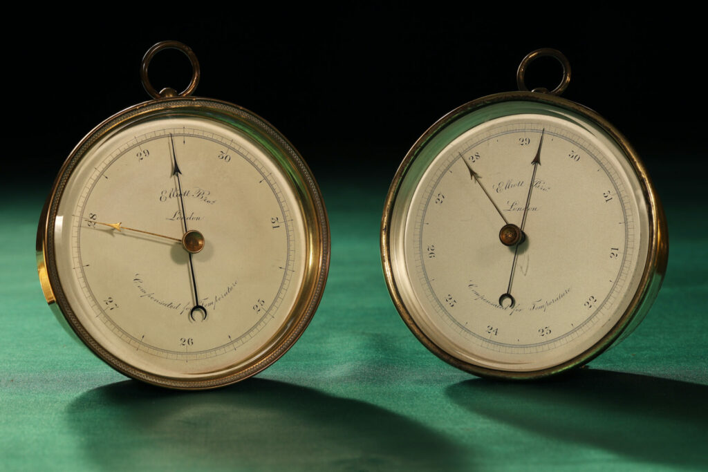 EARLY ELLIOTT BROTHERS ANEROID BAROMETER BY NAUDET No 180 c1865 ...